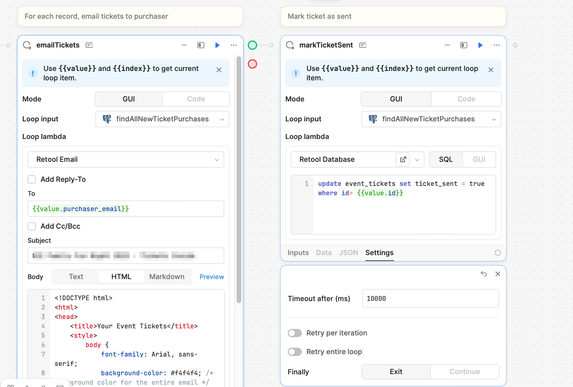 Loop Design And Error Handling Workflows Retool Forum