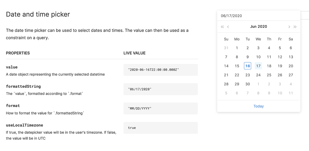 The "date and time picker" component doesn't allow choosing time - 💬 App Building - Retool Forum