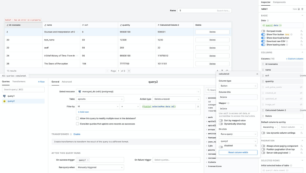 Editable Table - best way to allow users to delete one or more rows ...