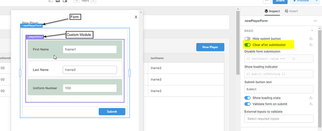 How do I clear module inputs on form save/submitted? - 💬 Queries and ...