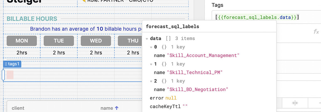 Adding in dynamic tags via an array - 💬 Queries and Resources - Retool Forum