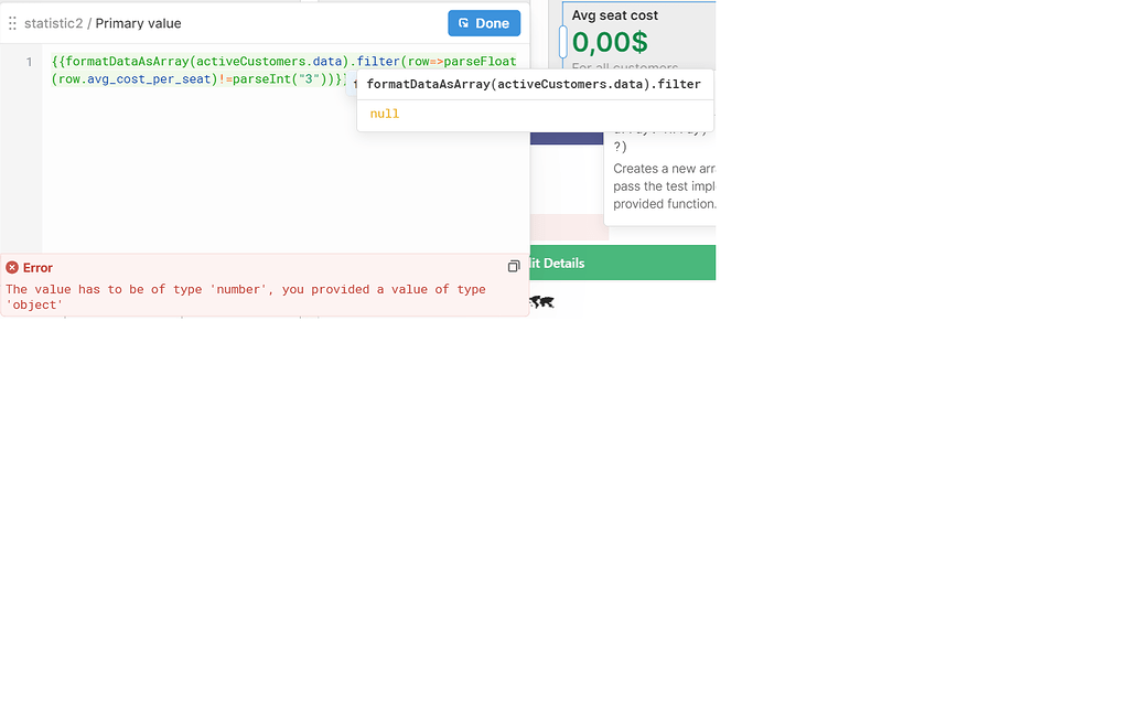 Can't work with array methods when try define 'Primary value' in 'statistic' component - 💬 App ...