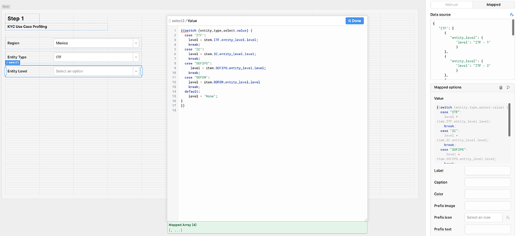 Switch Statement For Dropdown Select Based On Previous Selection 💬 Queries And Resources