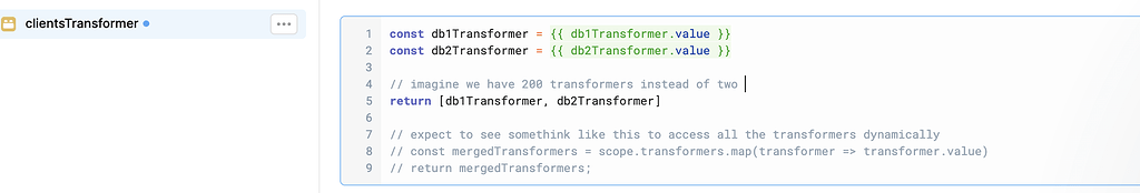 Access all the transformers globally - 💬 Queries and Resources - Retool Forum