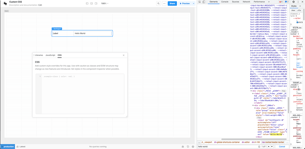 How To Use Custom Css In Retool Apps Retool Tips And Tricks Retool Forum