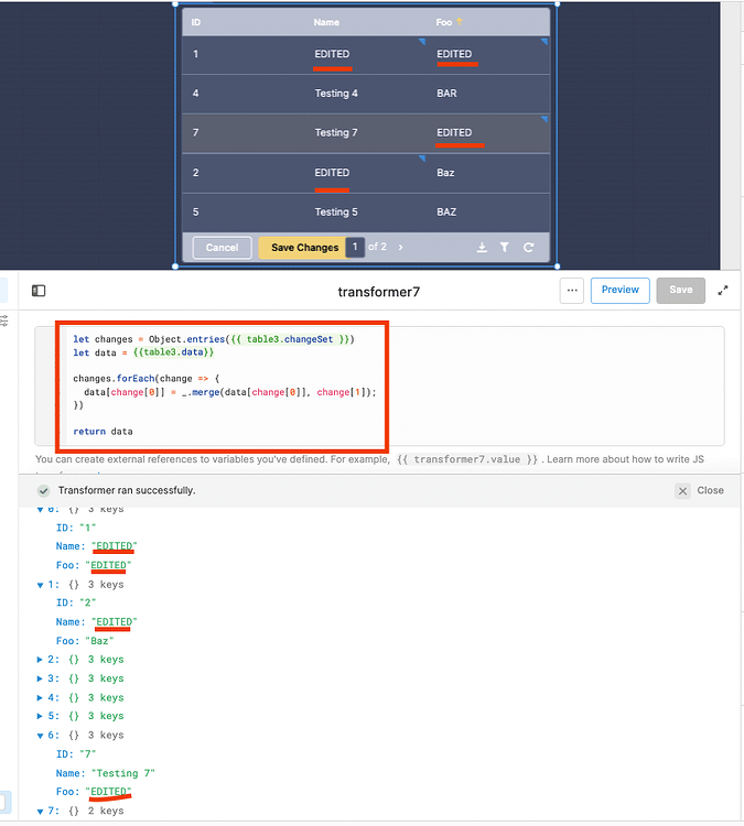 How to get all data from table containing local edits and new rows - 💬 Queries and Resources ...
