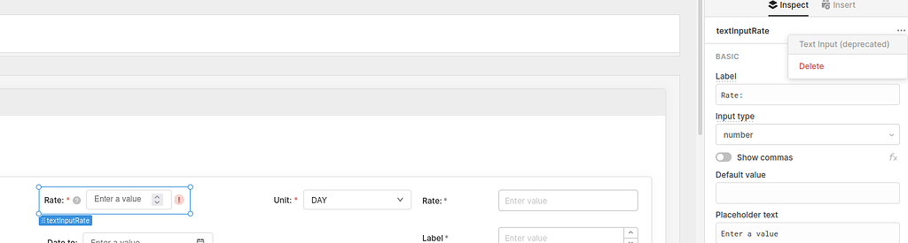 Deprecated Input text component - 💬 App Building - Retool Forum