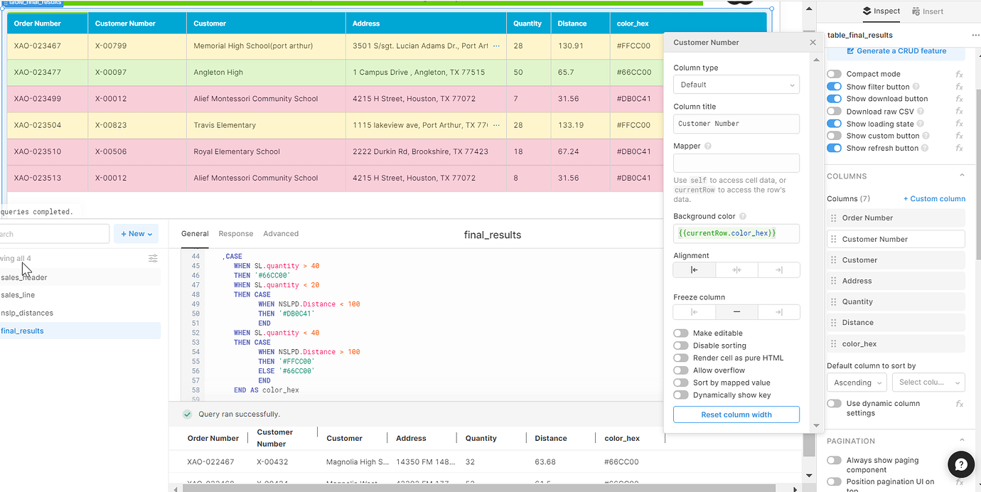 Conditionally Set Color Of Entire Row In Table Default Row Color For