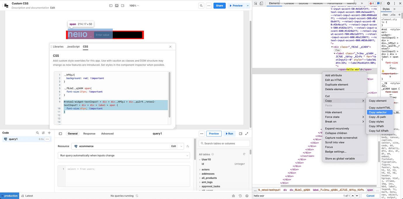How to use Custom CSS in Retool Apps - 🧑💻 Retool Tips & Tricks ... How to use Custom CSS in Retool Apps - 🧑💻 Retool Tips & Tricks ...