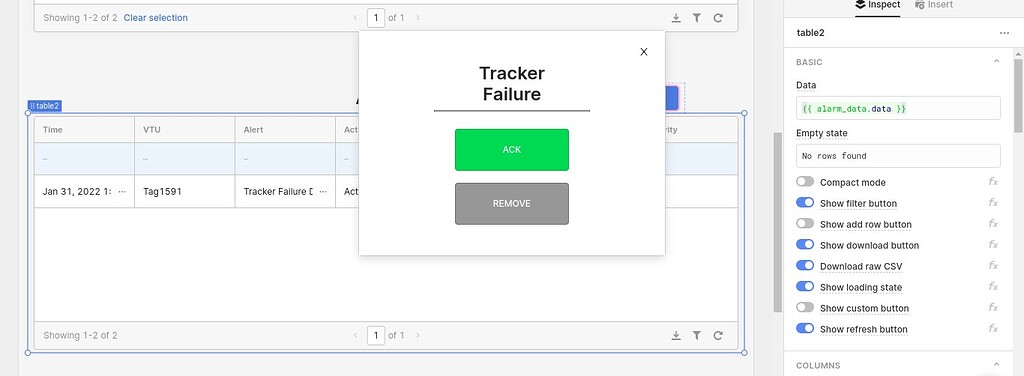 Changing row color with a button press - 💬 Queries and Resources ...