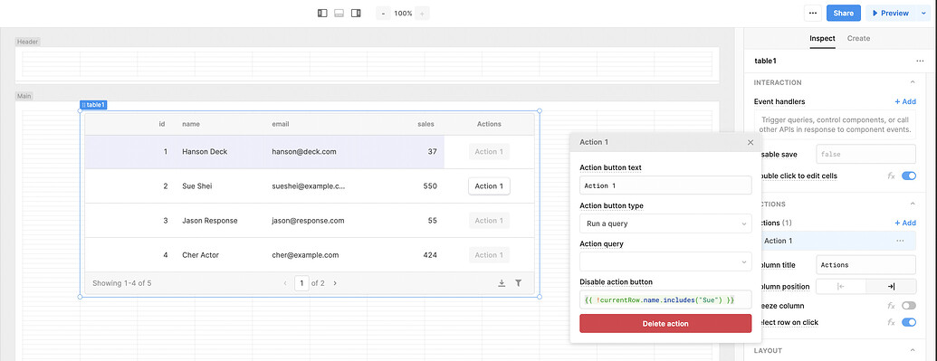 How to have multiple buttons in a column - 💬 App Building - Retool Forum