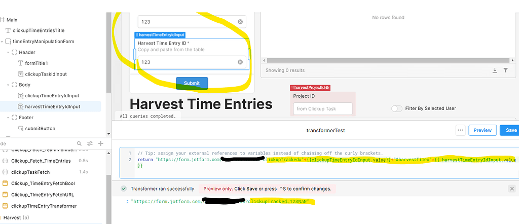I don't understand why this siple concatenation from form ends up NaN - 💬 App Building - Retool ...