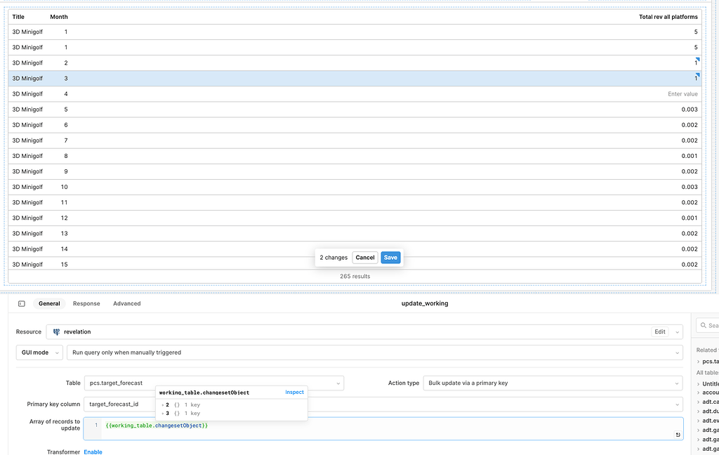 Bulk Update via Primary Key for New Table Component - 💬 App Building - Retool Forum