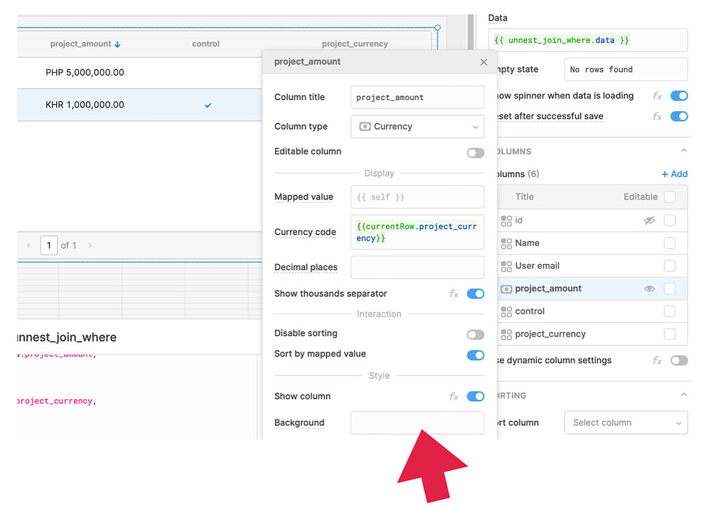 Change background colour of a cell based on a control field in the same row - 💬 App Building ...