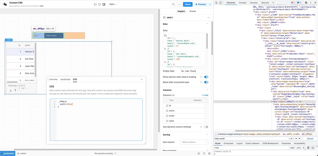How to use Custom CSS in Retool Apps - 🧑‍💻 Retool Tips & Tricks - Retool Forum