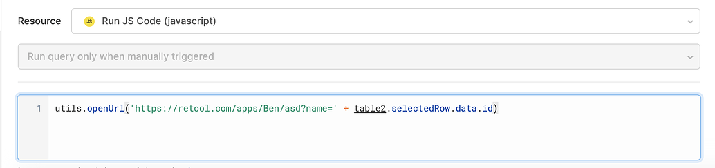 Passing Parameters When Opening Another Retool Page Via Js Query 💬 App Building Retool Forum