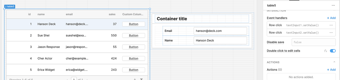 Auto Filling Form From Table Data - 💬 App Building - Retool Forum