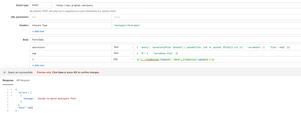 Upload Image File To Graphql Api Using Rest Api Multipart Form Data Queries And Resources