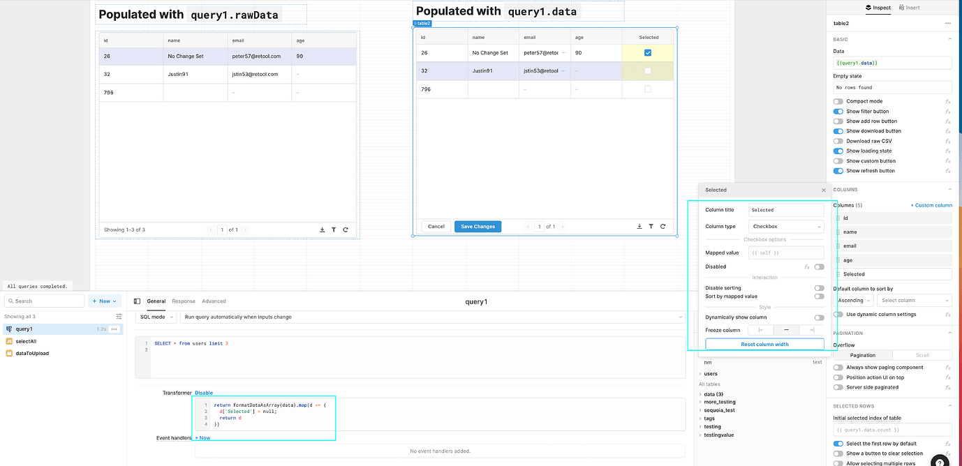 How To Change Table Custom Column Values Programmatically Queries And Resources Retool Forum