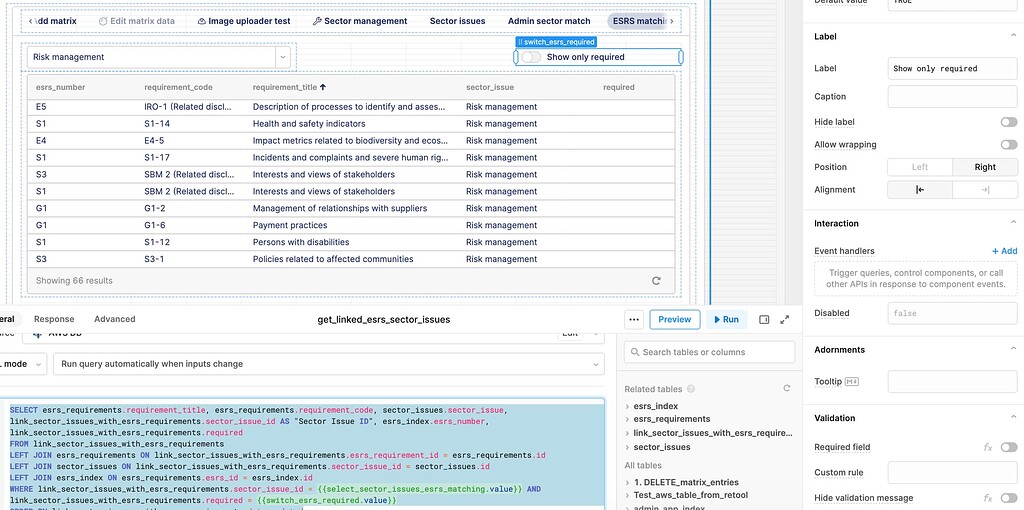 Use switch to alter query - 💬 Queries and Resources - Retool Forum