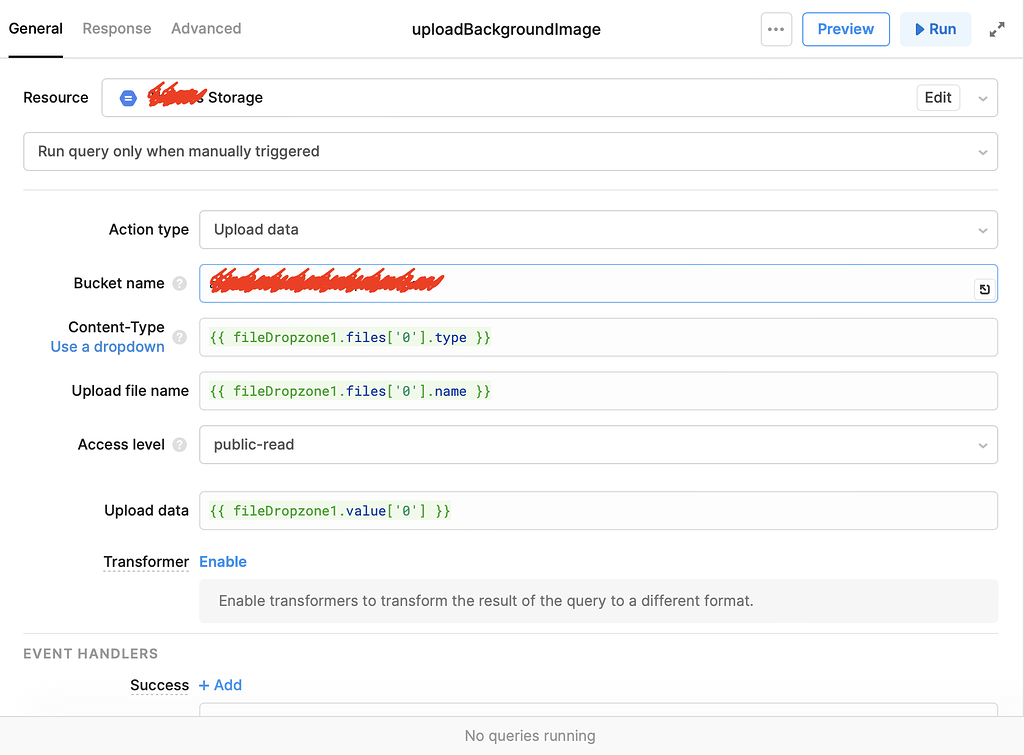 How to upload a file to Google Cloud Storage? - 💬 App Building - Retool Forum