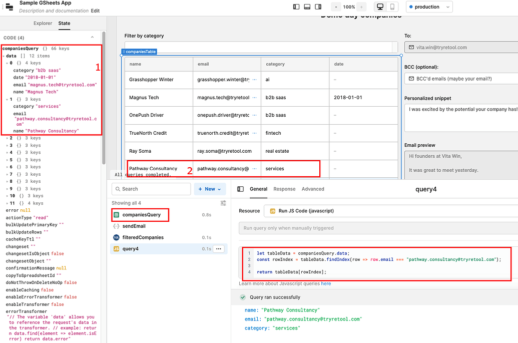 Finding A Row With A Given Cell Value Inside A Table Component 💬 App Building Retool Forum