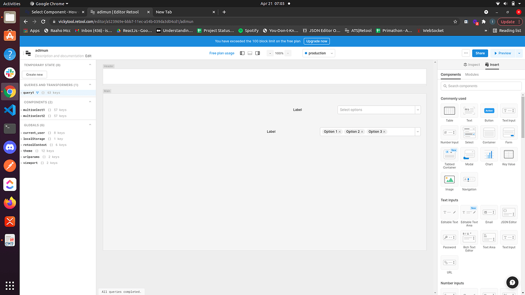 Multivalued Input - Queries and Resources - Retool Forum