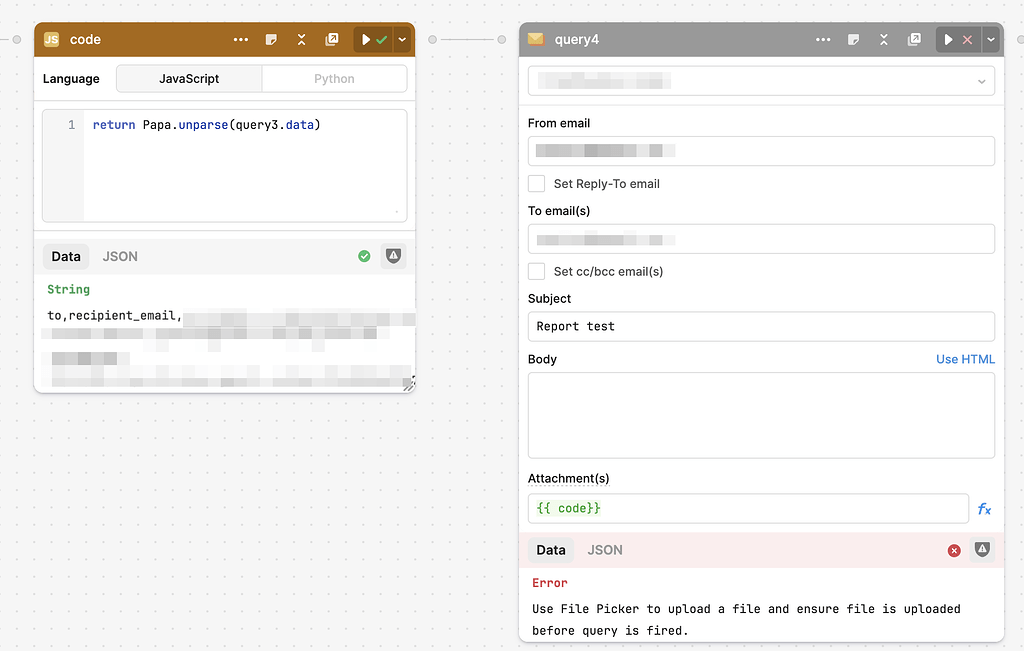 Send Csv Via Email With Workflows 💬 Workflows Retool Forum