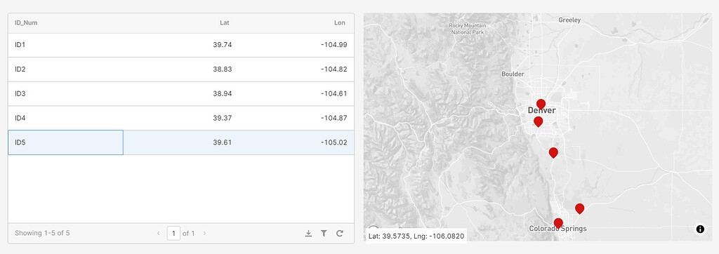 Linking map selection with table selection - 💬 App Building - Retool Forum