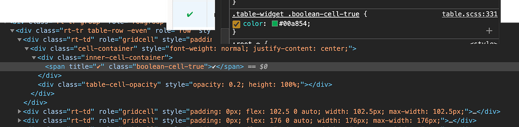 How to change .boolean-cell-true css color - 💬 Queries and Resources ...