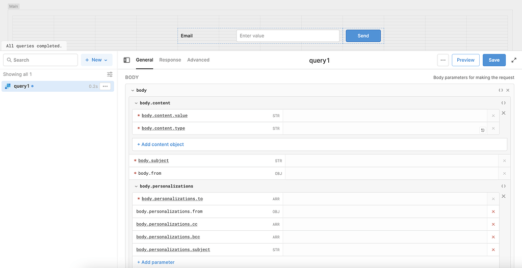 Sendgrid V3 Send Mail Queries And Resources Retool Forum
