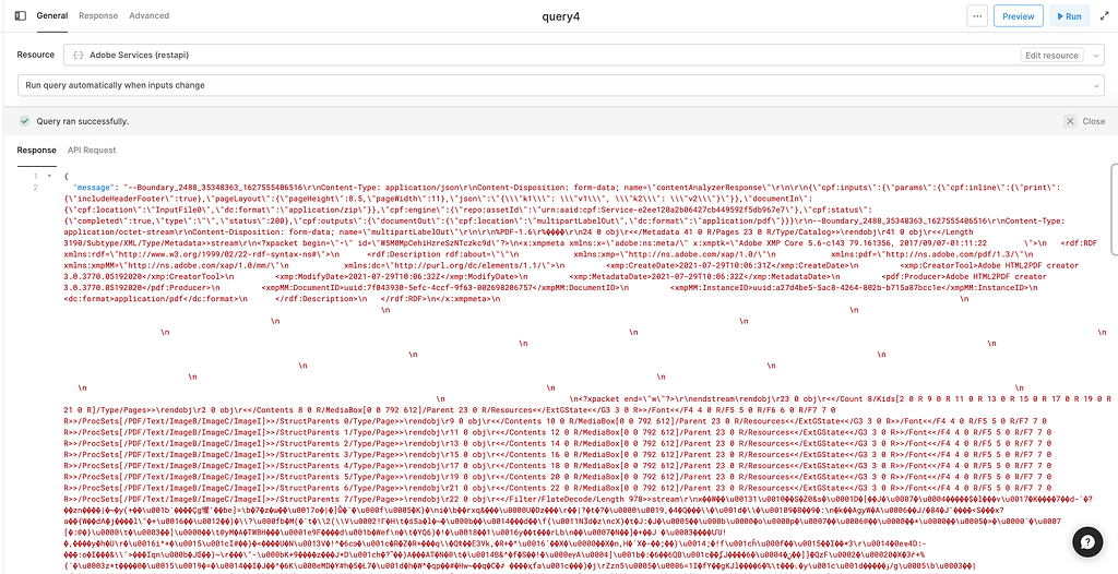 Help with a response from Adobe API in octet stream - Queries and Resources - Retool Forum