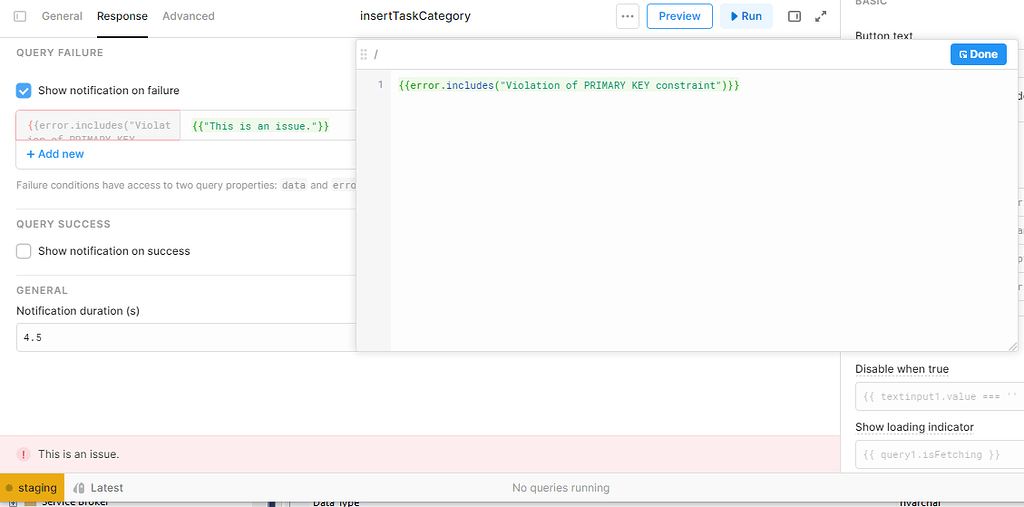 Failure conditions - 💬 App Building - Retool Forum