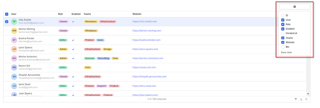 Allow User To Select Columns To Show In Table 💬 App Building Retool Forum