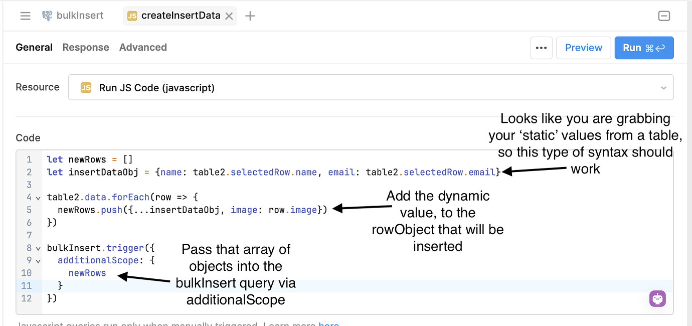 Bulk Insert Troubleshooting 💬 Queries And Resources Retool Forum