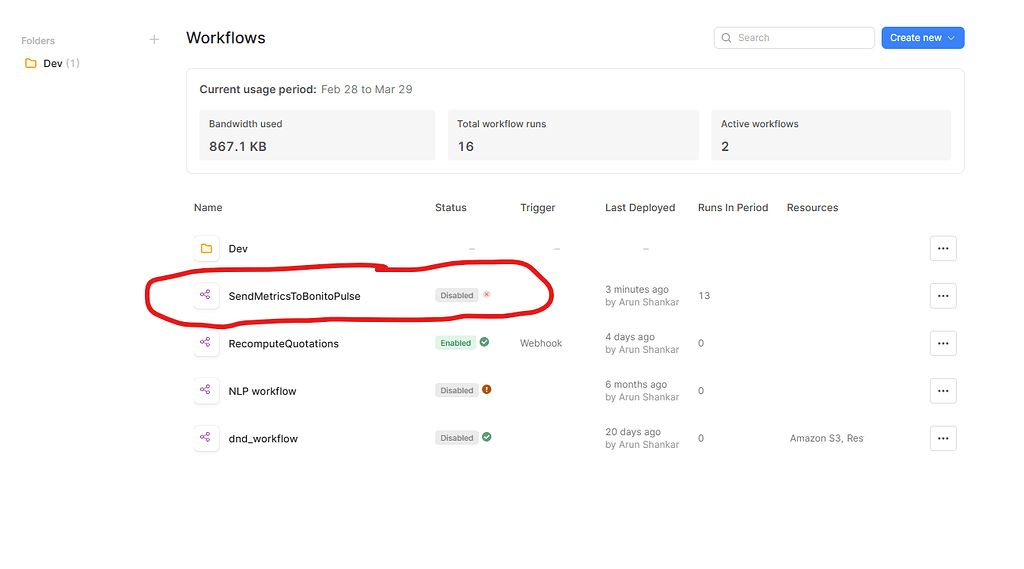 Workflow showing as disabled - 💬 Workflows - Retool Forum