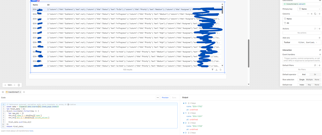 Nested json into table - 💬 Queries and Resources - Retool Forum