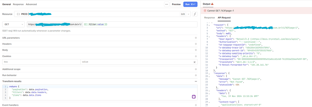 Dynamic queryString in API call - 💬 Queries and Resources - Retool Forum
