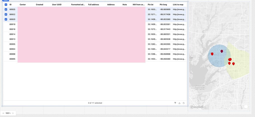 Multi-selecting map points; changing pin color if selected - 💬 App Building - Retool Forum