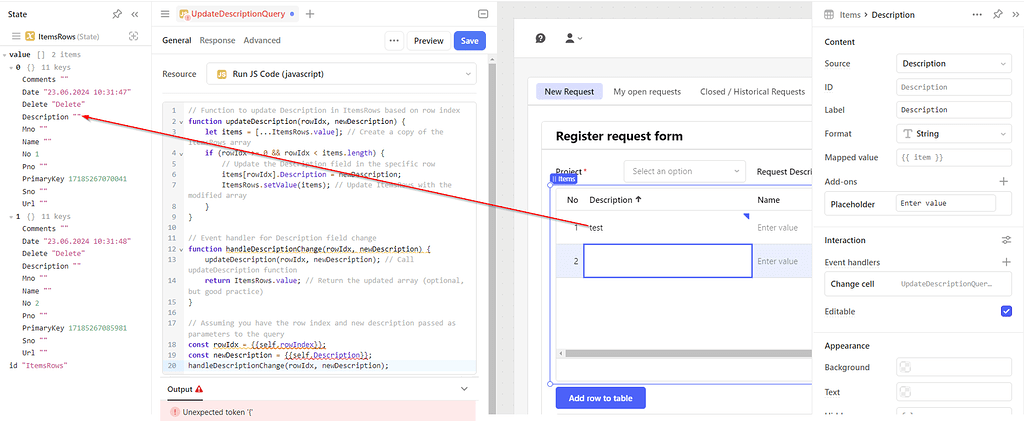 Update Value In Variable When Update A Cell On A Row In Table App Building Retool Forum