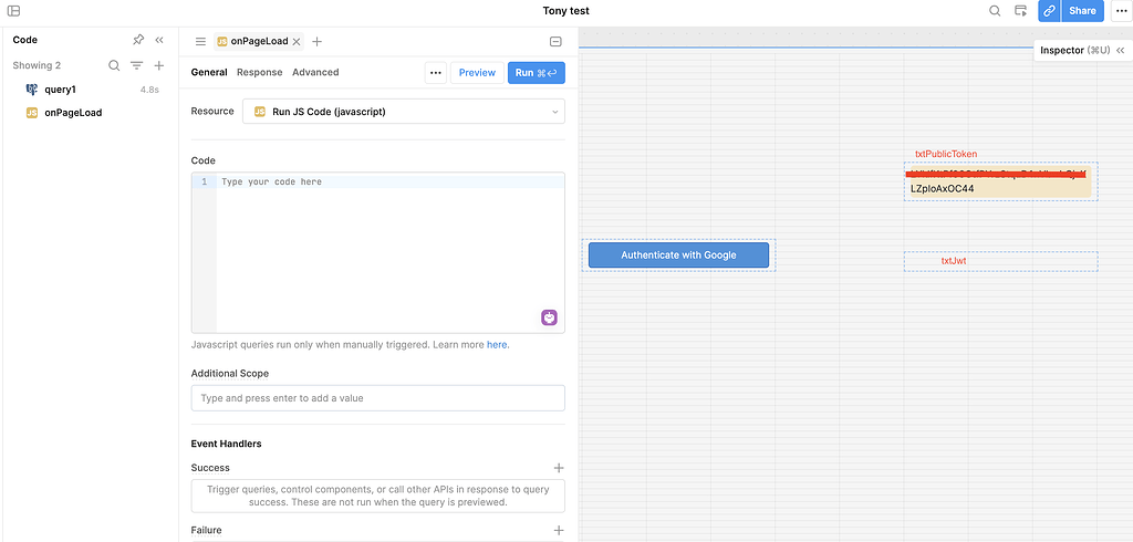 Creating Custom Js Triggered On Page Load App Building Retool Forum