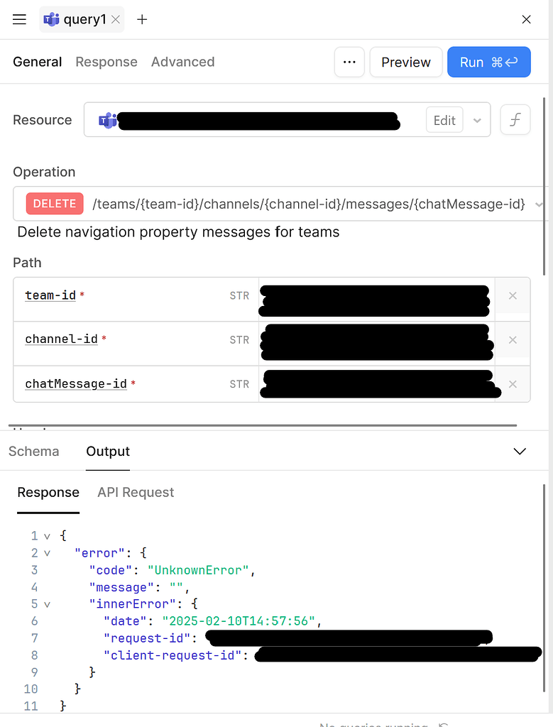[Microsoft Teams Resource] DELETE /teams/{team-id}/channels/{channel-id}/messages/{chatMessage ...
