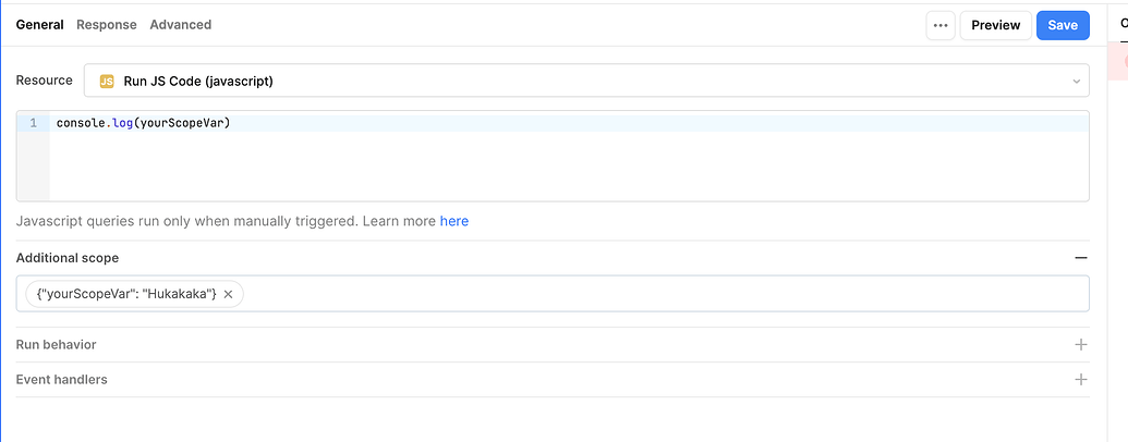 How to use the query "Additional Scope" field? - 💬 Queries and Resources - Retool Forum