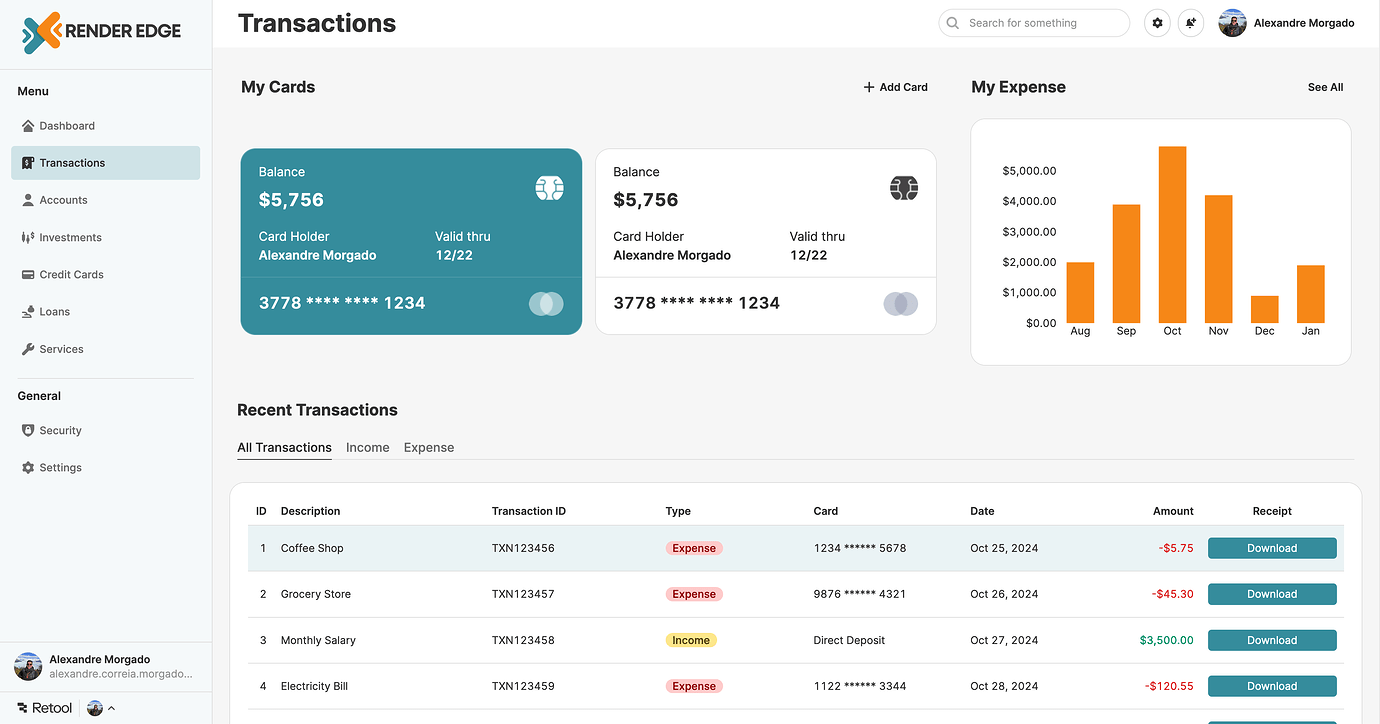 Admin Dashboard - Retool Template - 🤝 Community Show & Tell - Retool Forum