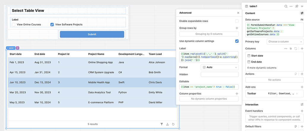 How to implement dynamic column settings - 🧑‍💻 Retool Tips & Tricks ...