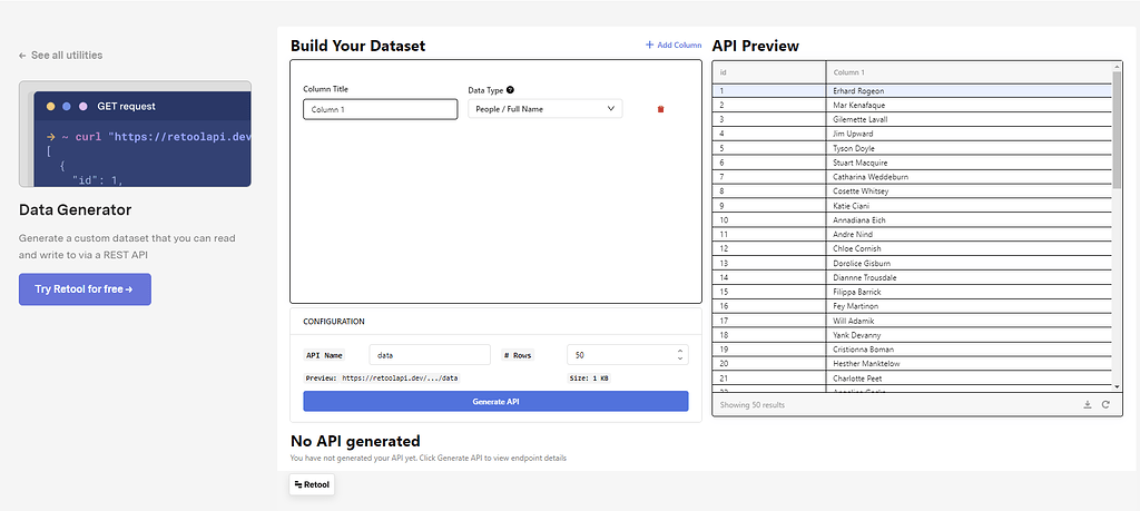 Tool for Generating Random Data - 💬 App Building - Retool Forum Tool for Generating Random Data - 💬 App Building - Retool Forum