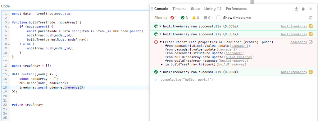 Arrays and array.reverse() - 💬 App Building - Retool Forum