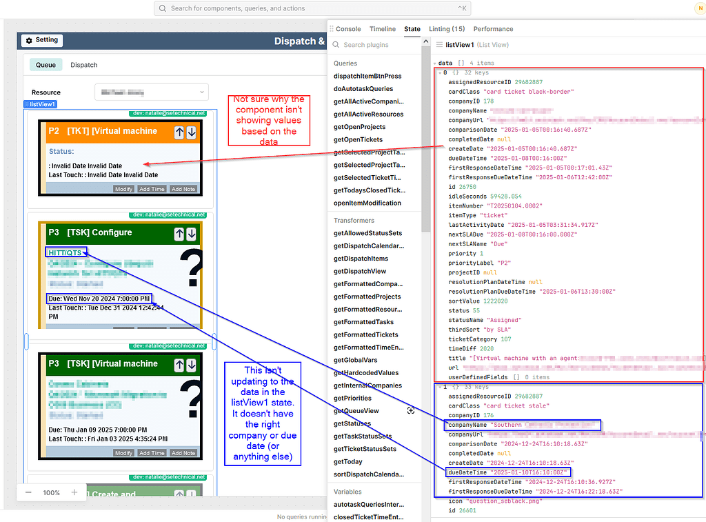 Repeatable List View Isn't Updating - 💬 App Building - Retool Forum