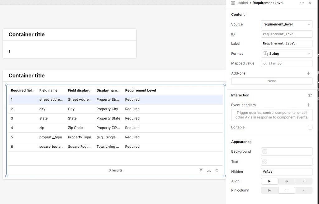 Creating a dropdown column in a table and populating from an enum - 💬 App Building - Retool Forum