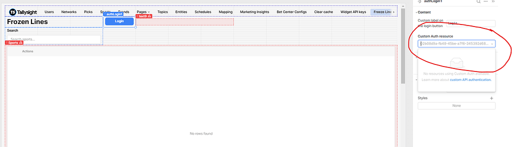 Login Button Setting Does Not Recognized Custom Auth Resources 💬